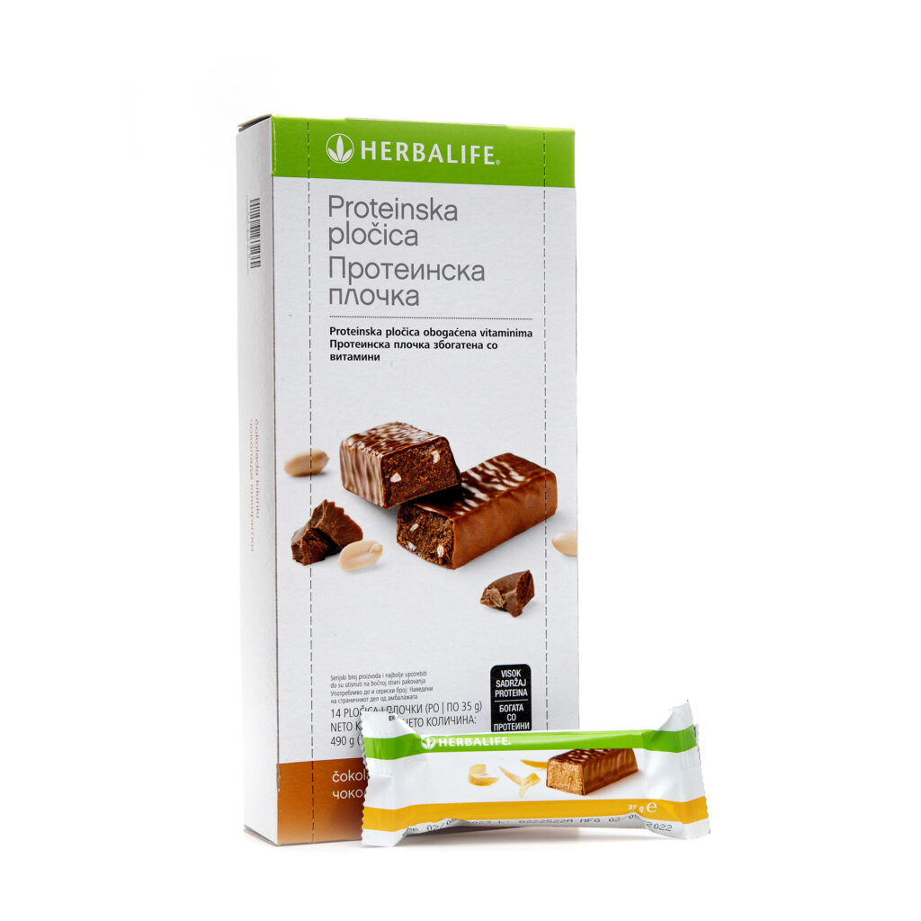 Proteinska pločica čokolada i kikiriki 14 pločica x 35 g - Herbalife ...